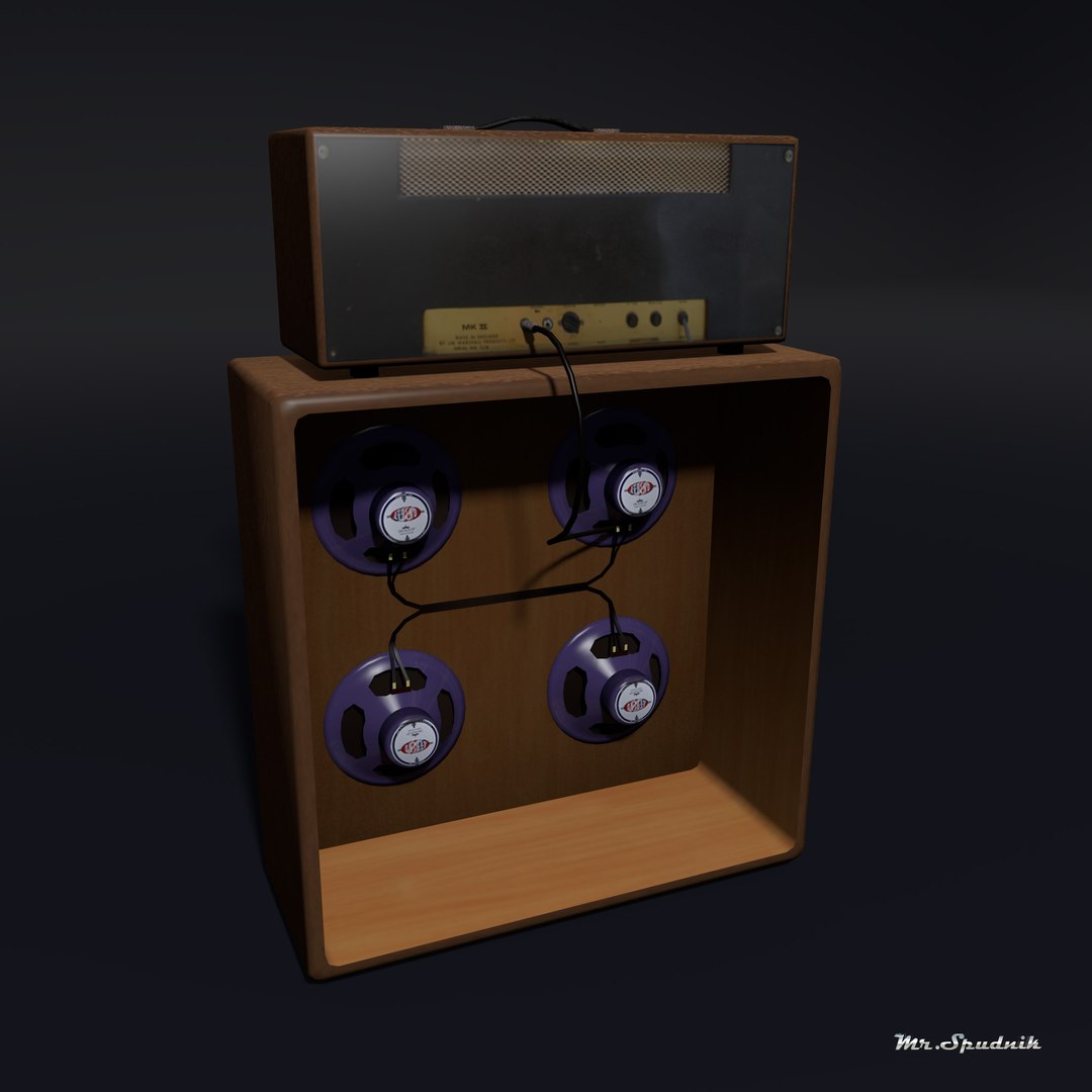 3d Model Amplifier Guitar Head