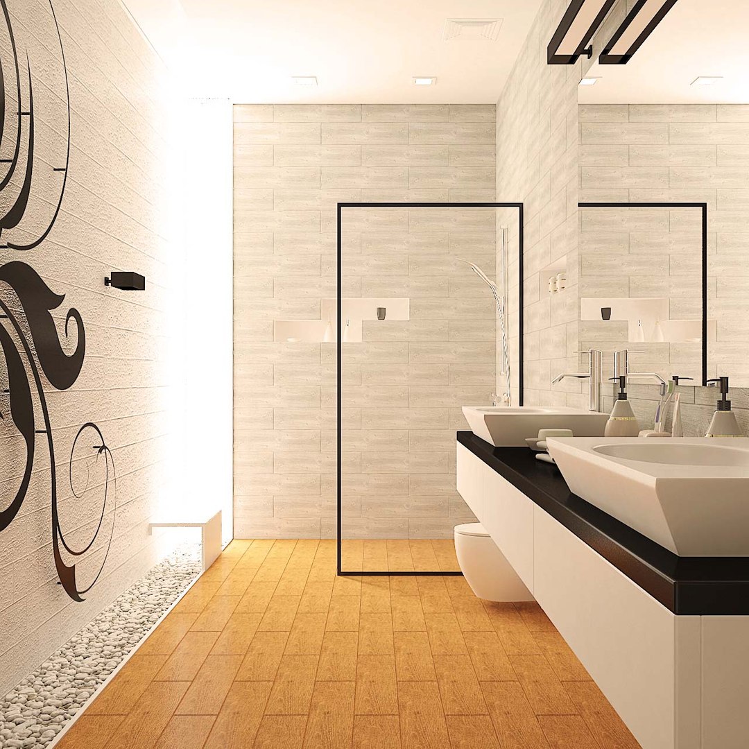 Bathroom modern bath 3D model - TurboSquid 1203660