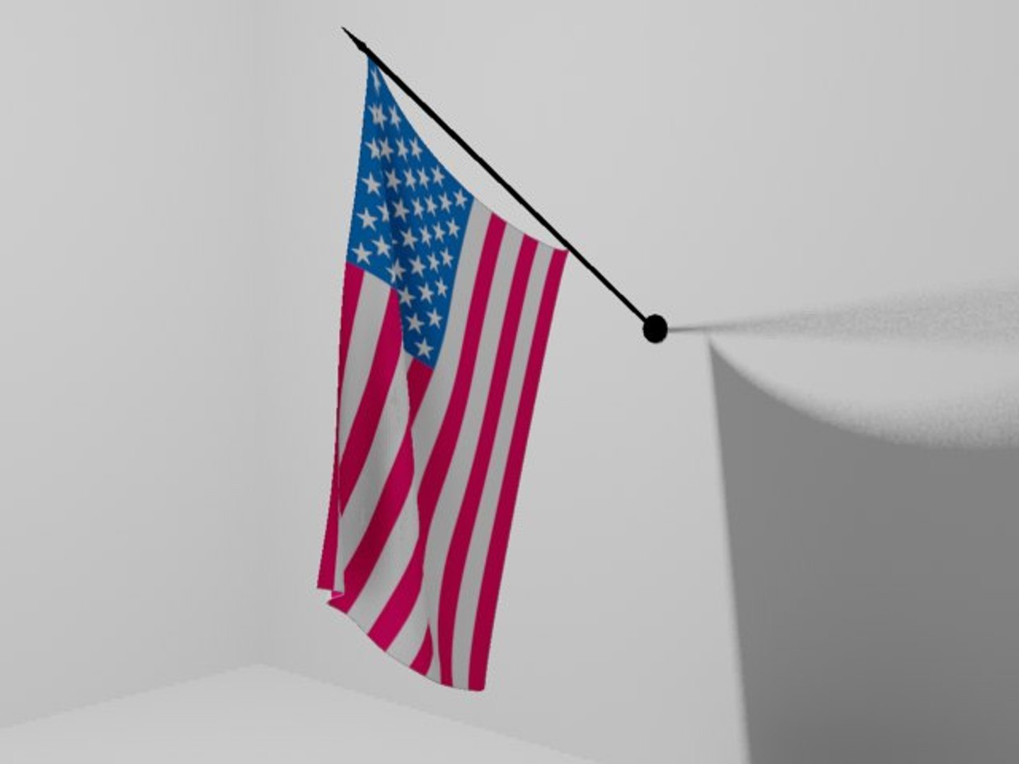 3ds Max United States Flag