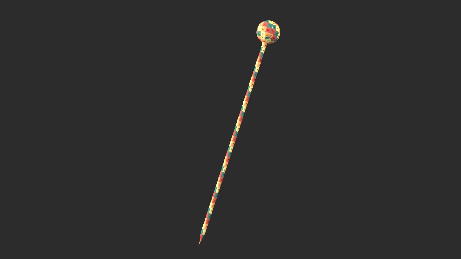 Straight Pin Model - TurboSquid 2117343