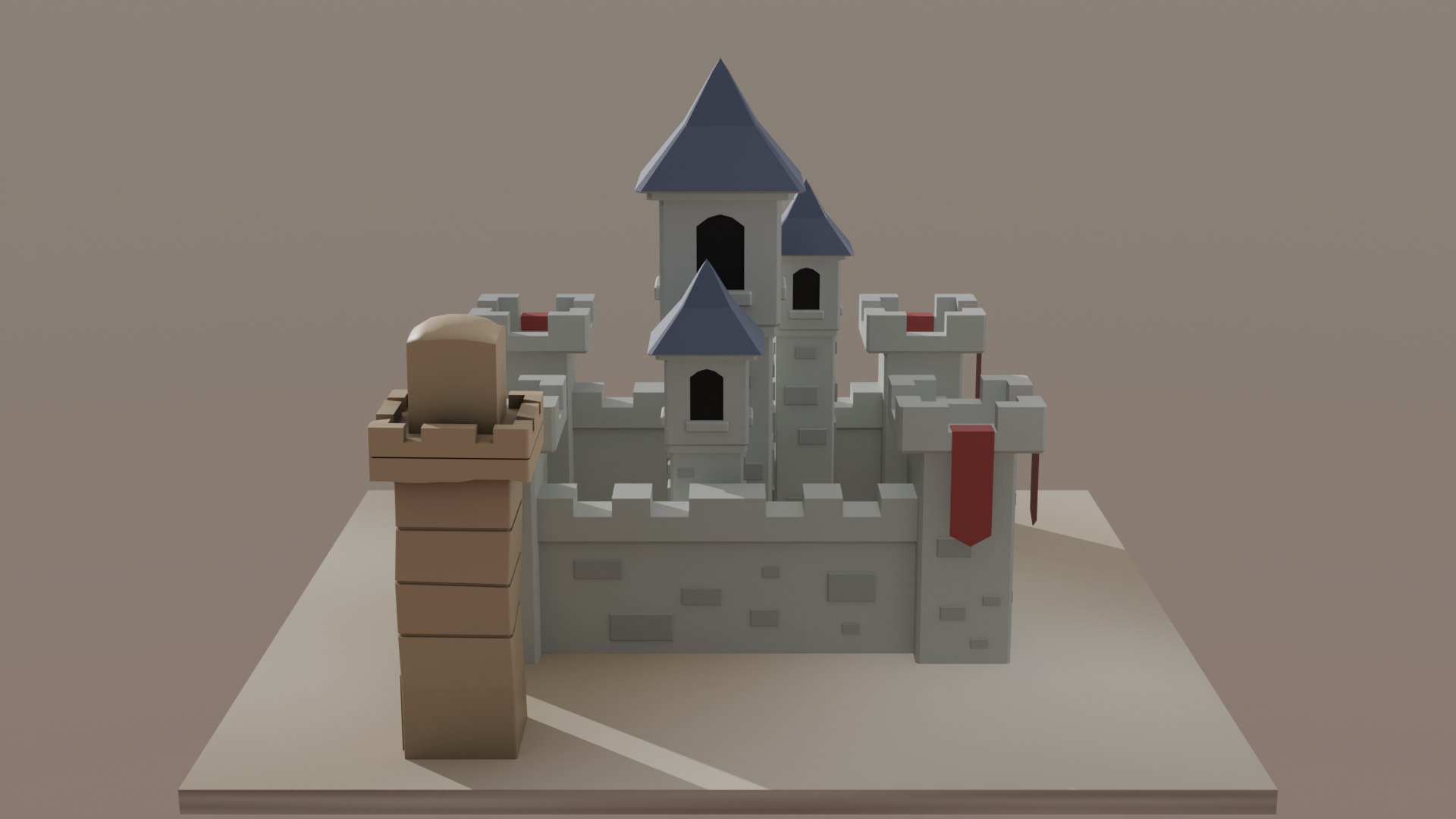 Medieval Castle And Tower 3D Model - TurboSquid 2207338