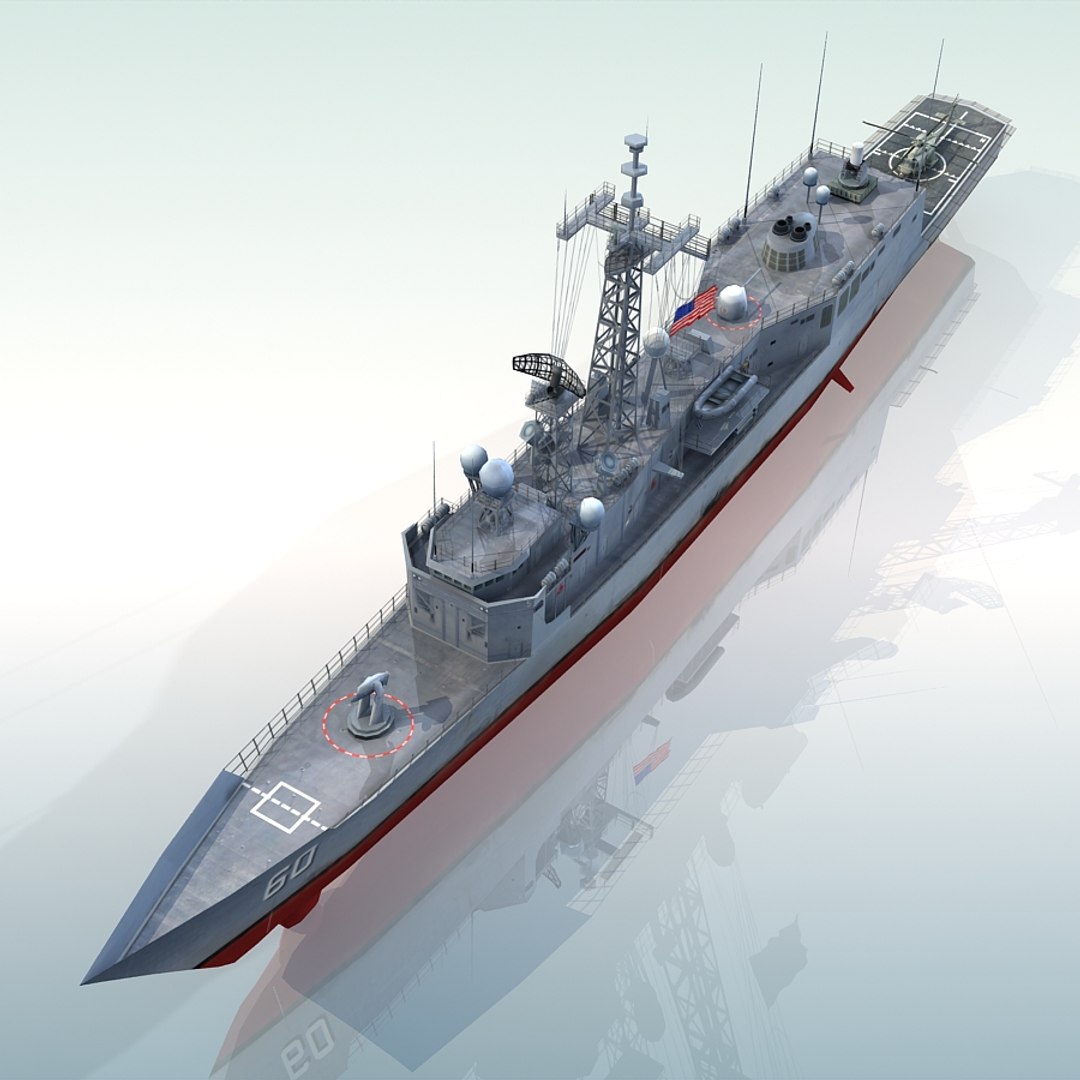 uss rodney m davis 3d max
