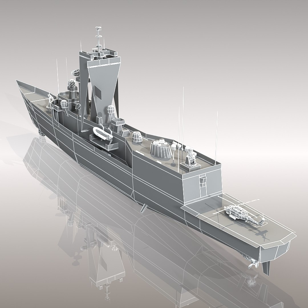 uss rodney m davis 3d max