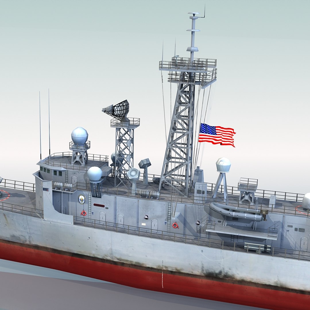 uss rodney m davis 3d max