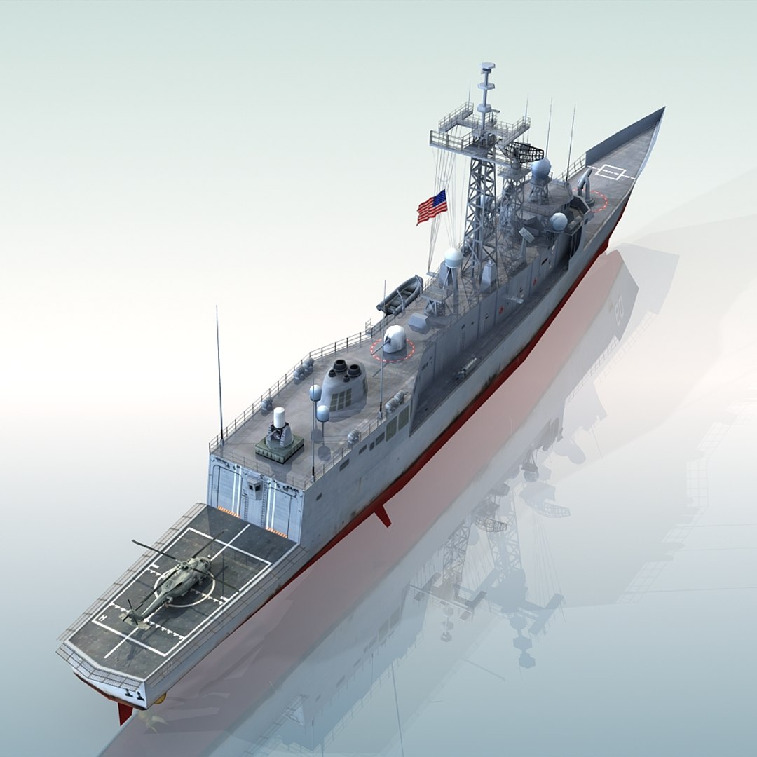uss rodney m davis 3d max