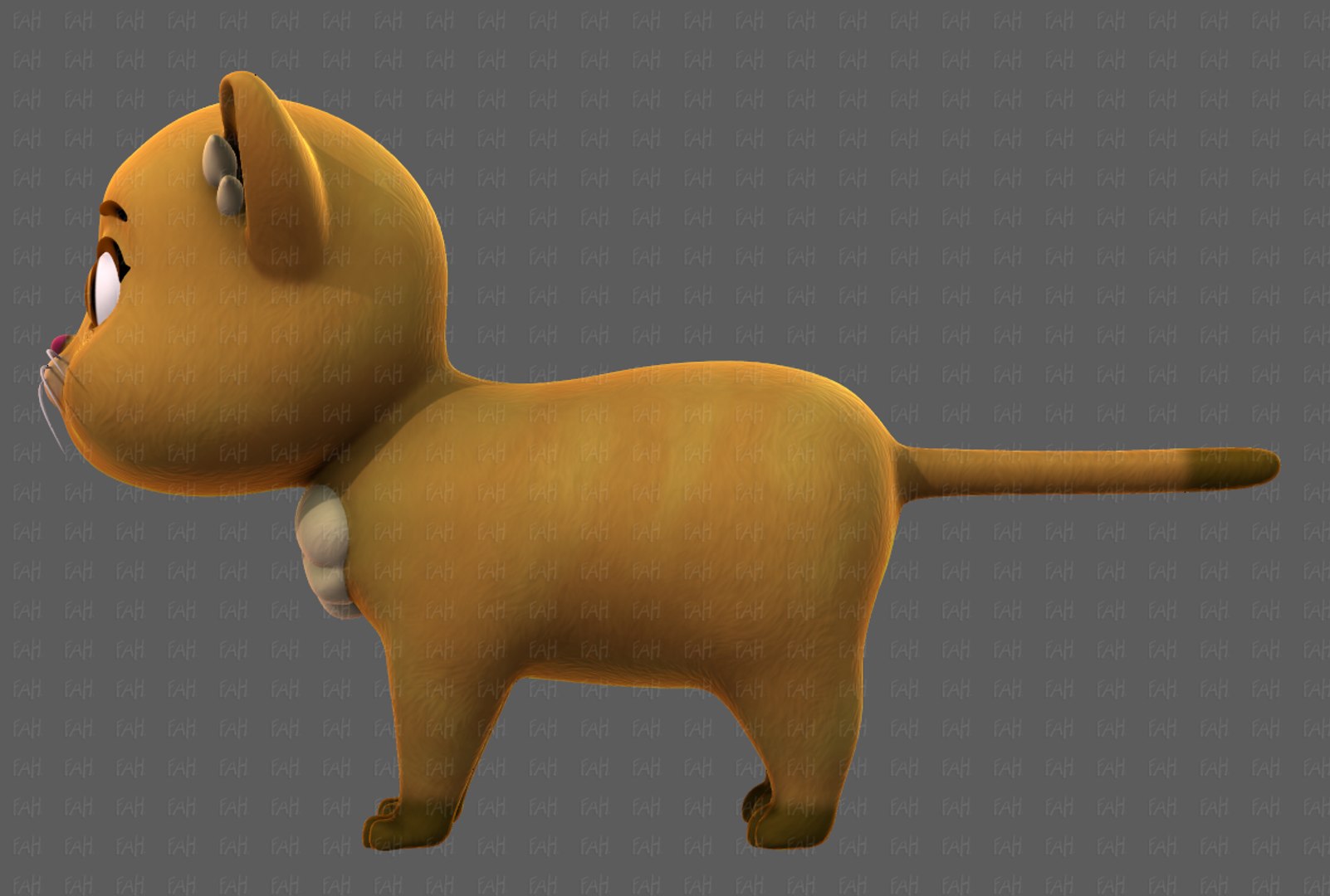 3D Cat Cartoon V05 - TurboSquid 2088141