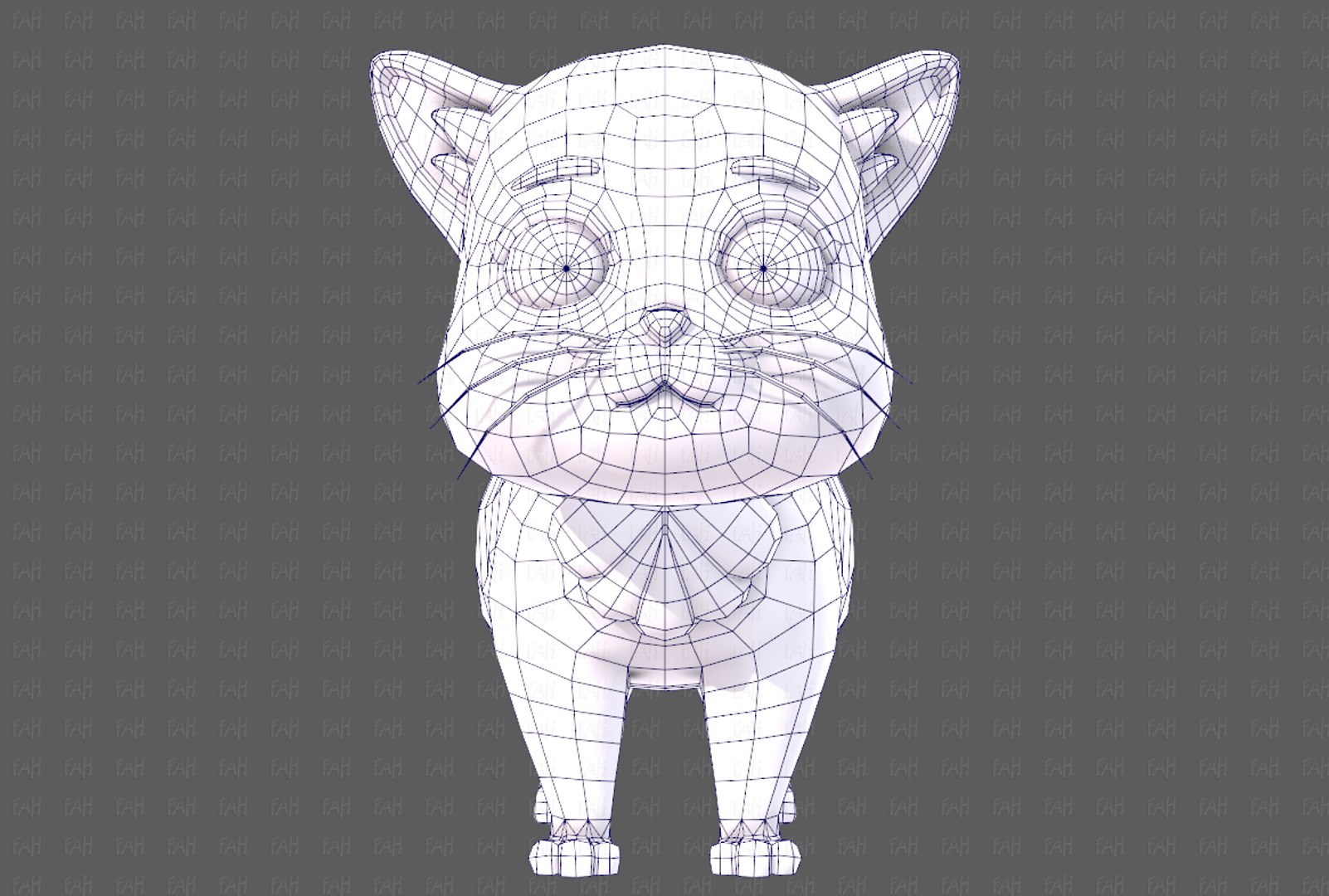 3D Cat Cartoon V05 - TurboSquid 2088141