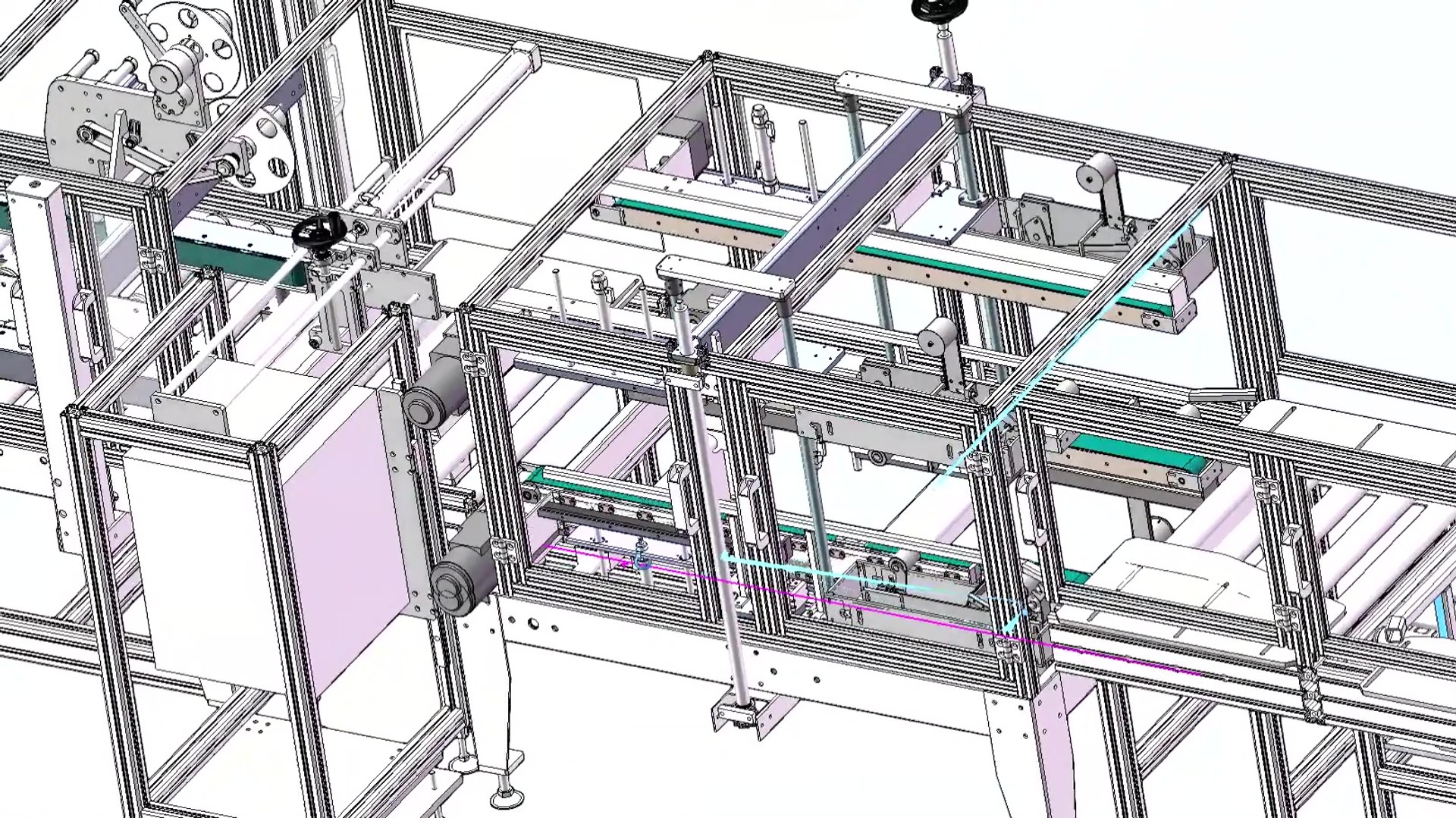 3D Automatic Carton Sealing Packaging Line - High-Speed Fully Automated ...