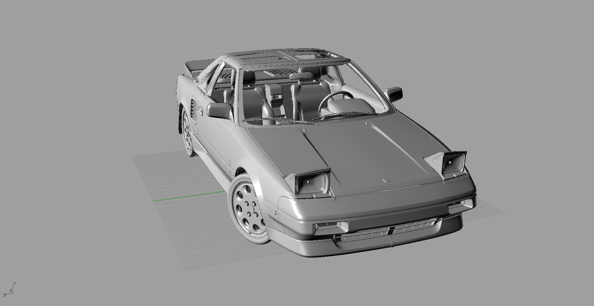 3d Toyota Mr2 1989 Model
