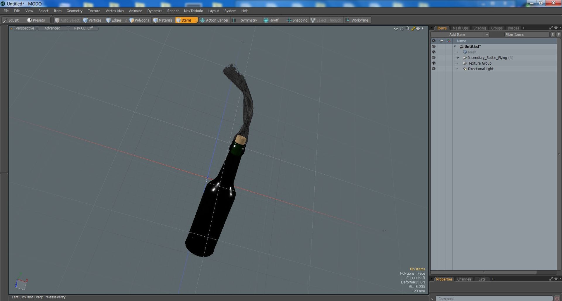 Incendiary Bottle Flying 3D Model - TurboSquid 2235059