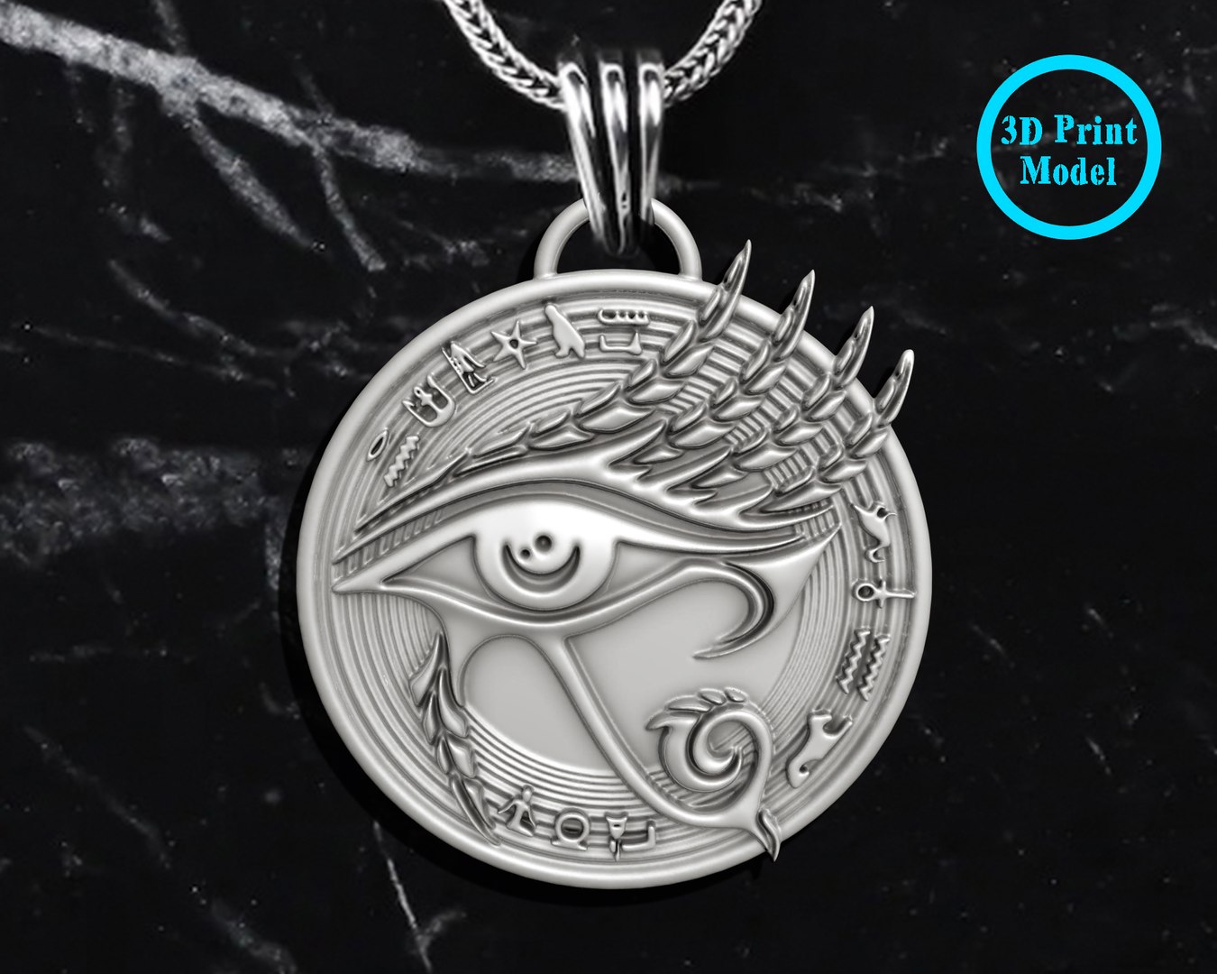 EYE HORUS PENDANT-3D Print 3D Model - TurboSquid 2074378