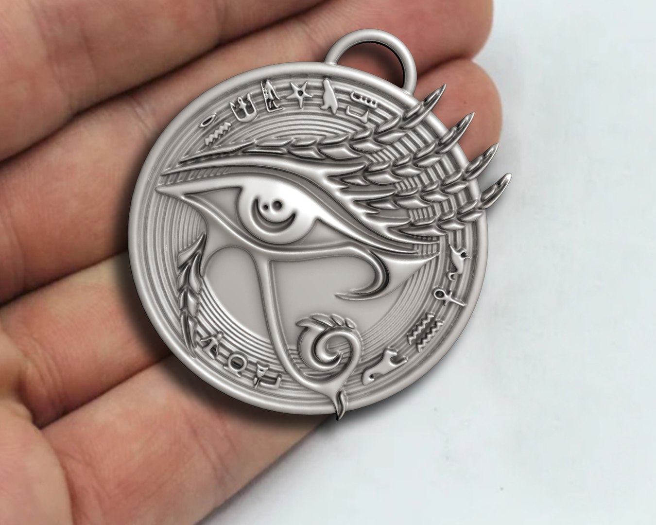 EYE HORUS PENDANT-3D Print 3D Model - TurboSquid 2074378