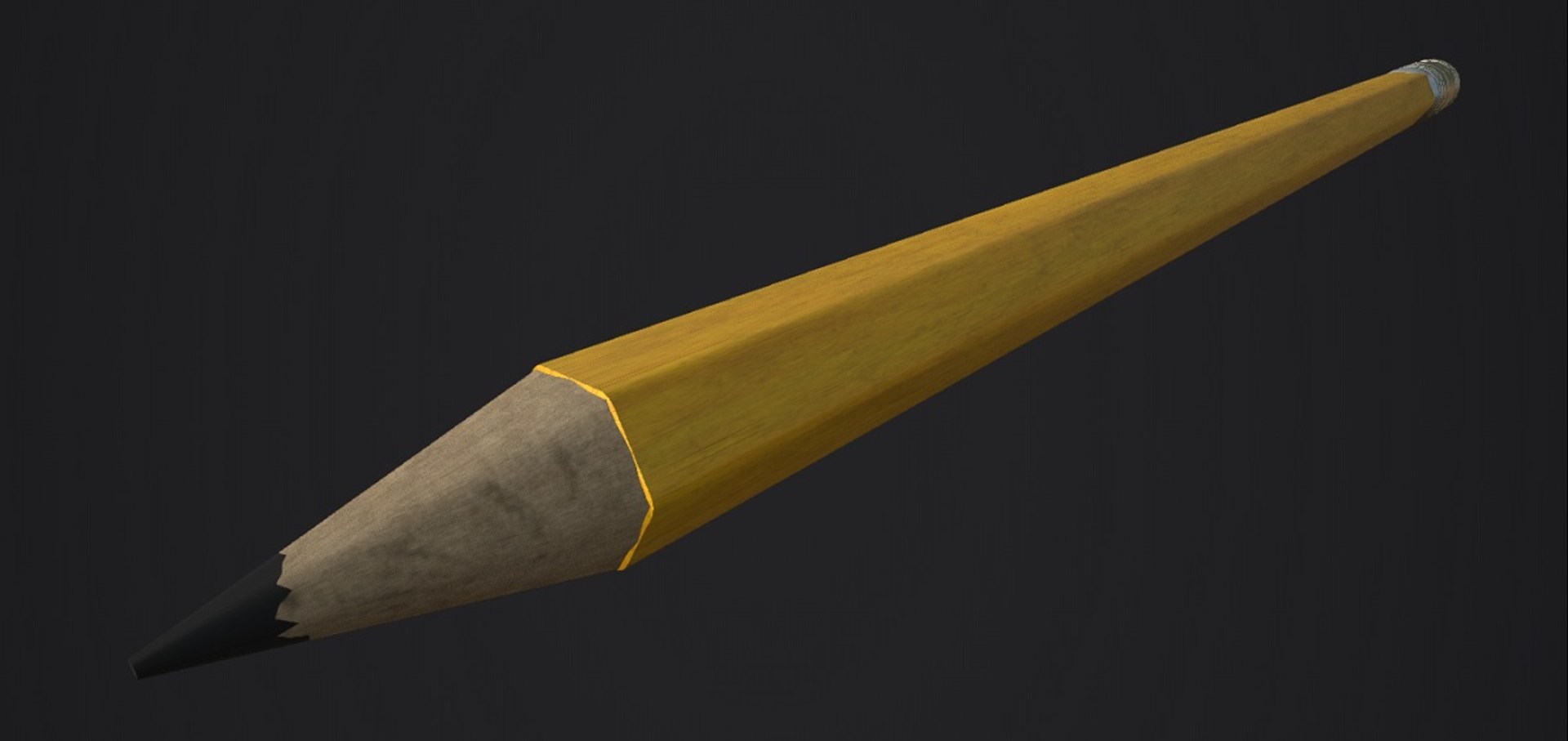 Wooden Pencil 3D Model - TurboSquid 1686540