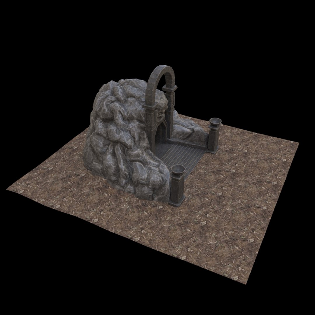 3D Cave-entrance Cave Entrance Model - TurboSquid 1176014