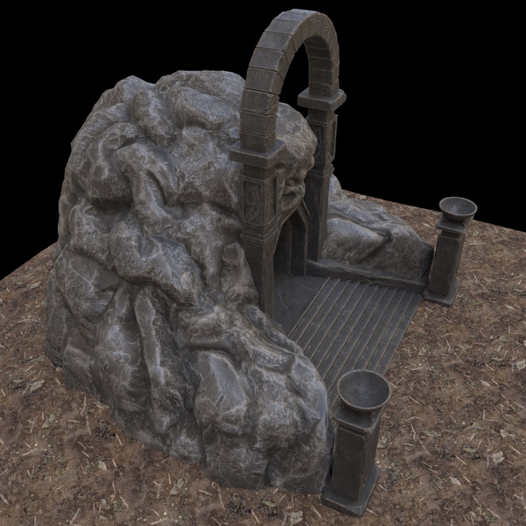 3D Cave-entrance Cave Entrance Model - TurboSquid 1176014