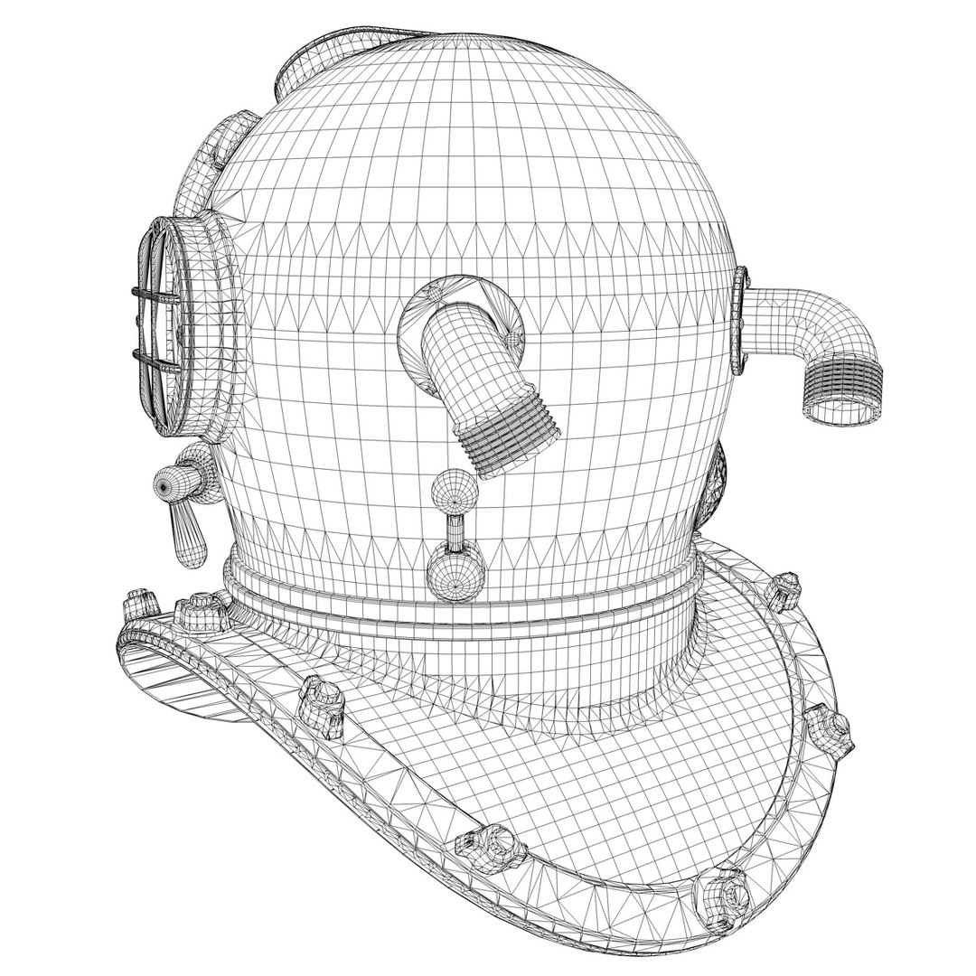 3d Model Diving Helmet