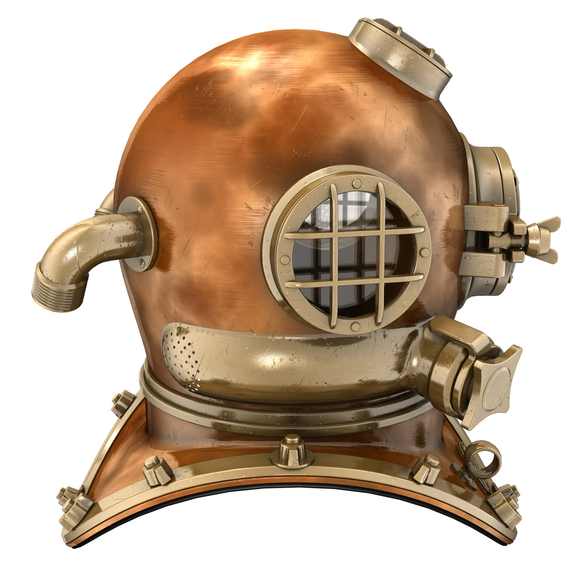 3d model diving helmet