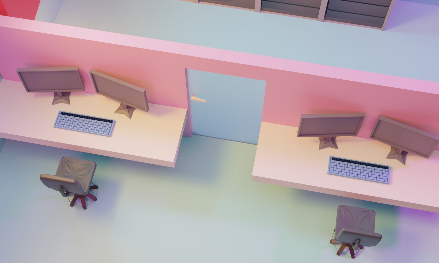 3D Low Poly Server Room - TurboSquid 1870085