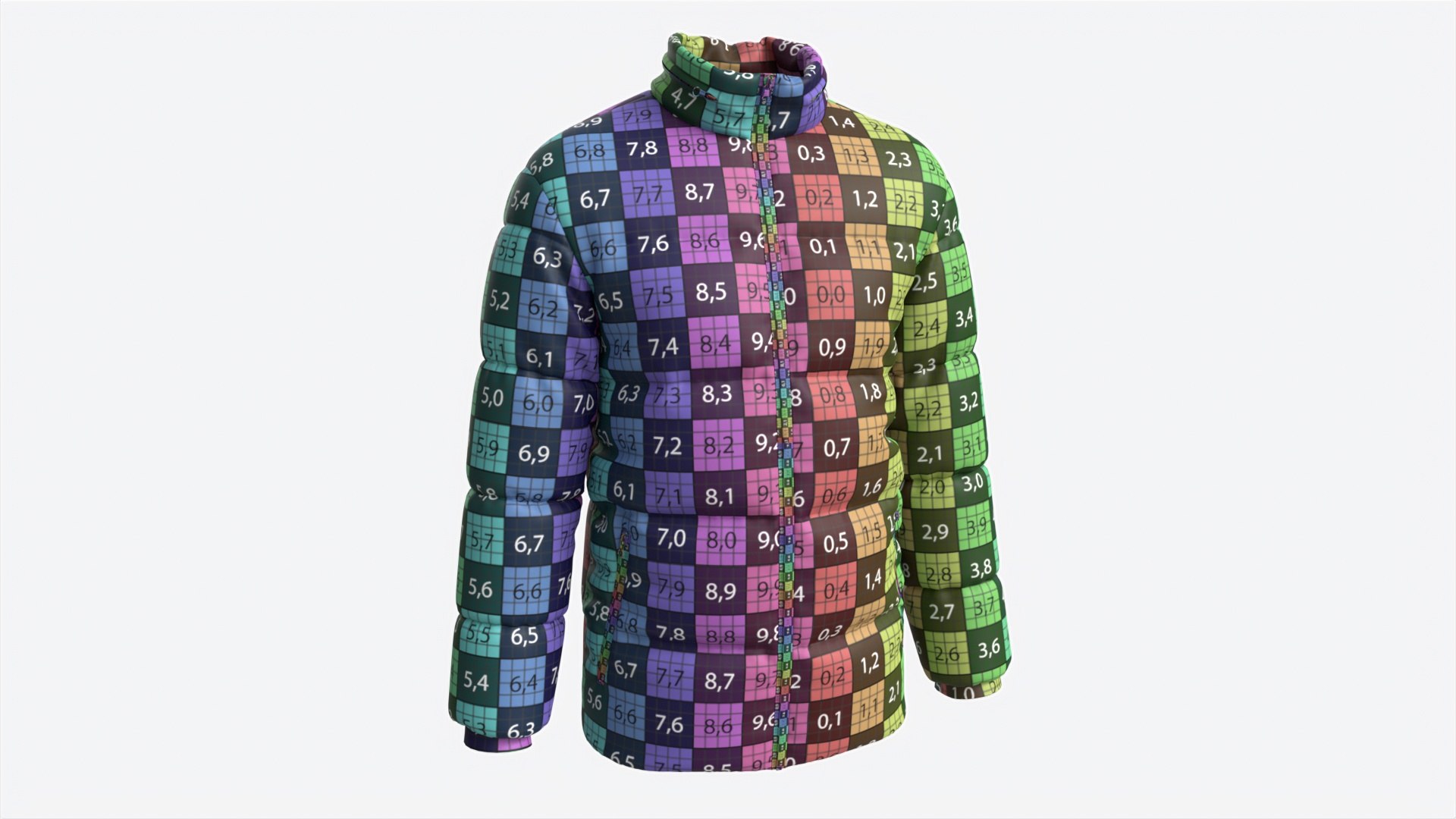 Quilted Jacket For Men Mockup Yellow 3D Model - TurboSquid 2073849