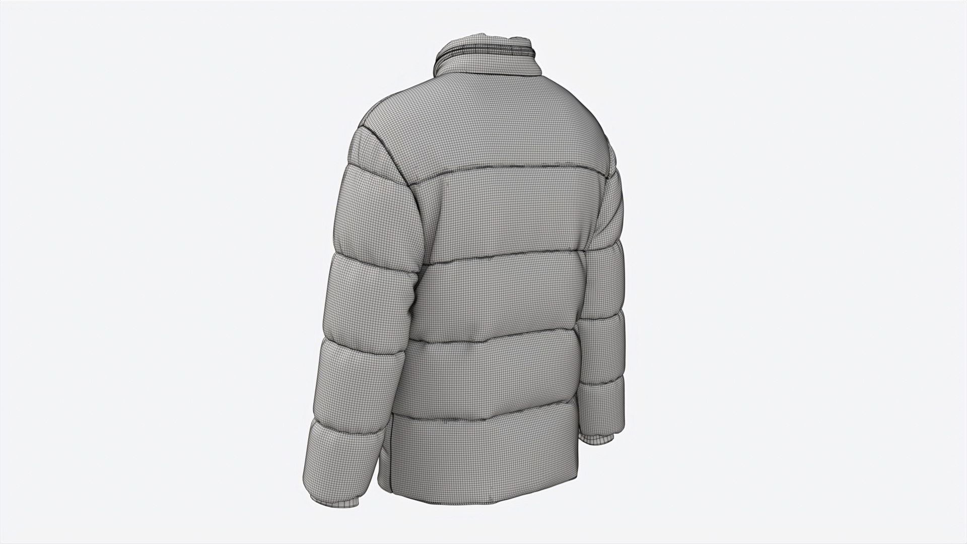 Quilted Jacket For Men Mockup Yellow 3D Model - TurboSquid 2073849