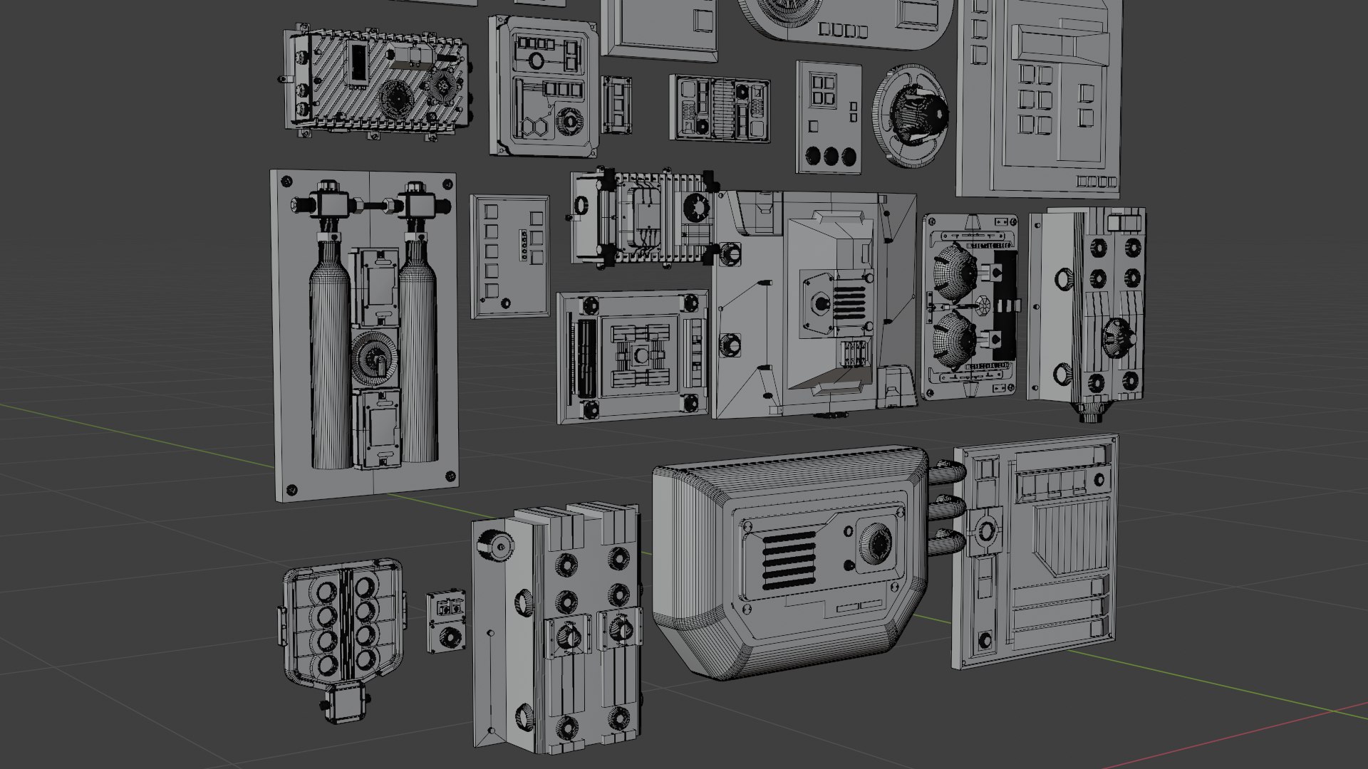 3D Model Star Wars Panels Pack 01 - TurboSquid 2300995