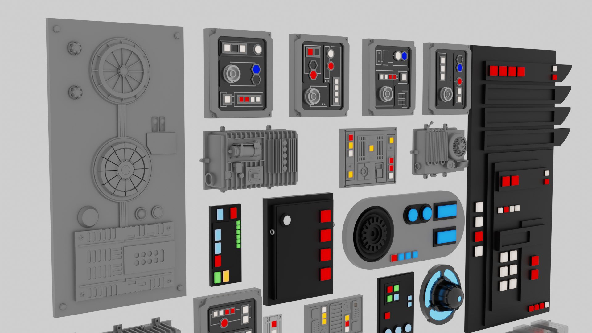 3D Model Star Wars Panels Pack 01 - TurboSquid 2300995