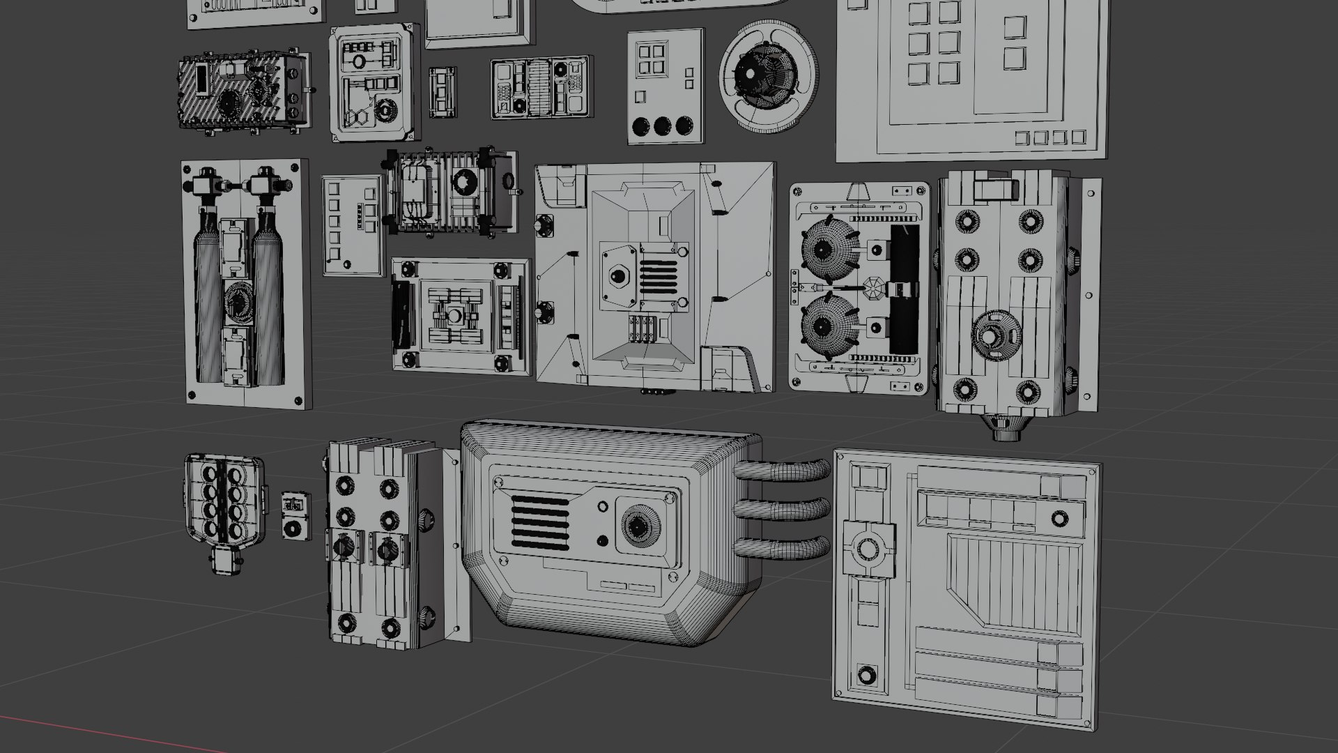 3D Model Star Wars Panels Pack 01 - TurboSquid 2300995