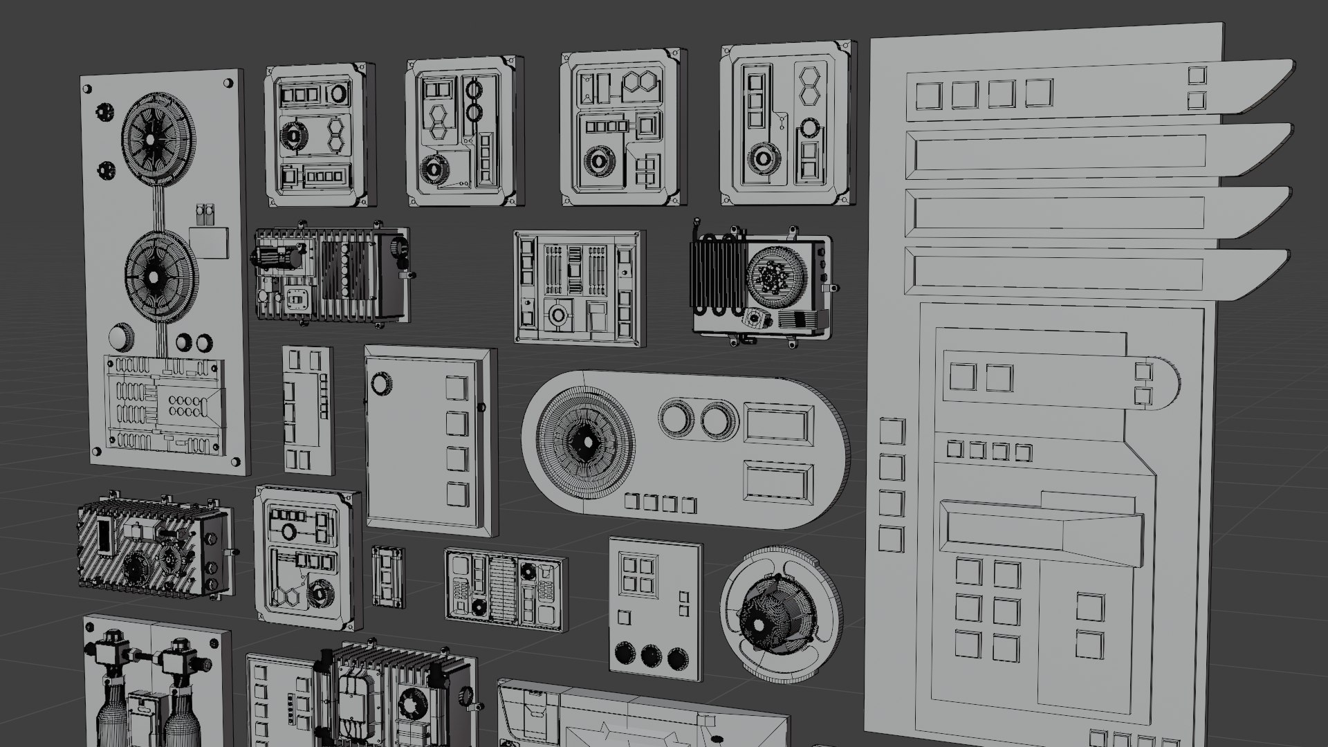3D Model Star Wars Panels Pack 01 - TurboSquid 2300995