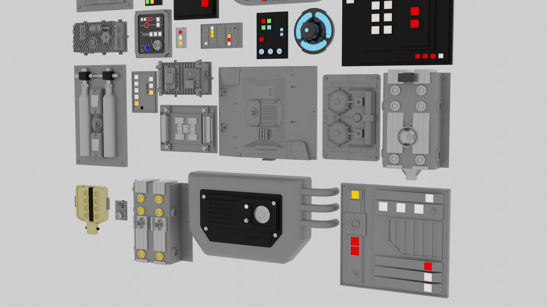 3D Model Star Wars Panels Pack 01 - TurboSquid 2300995