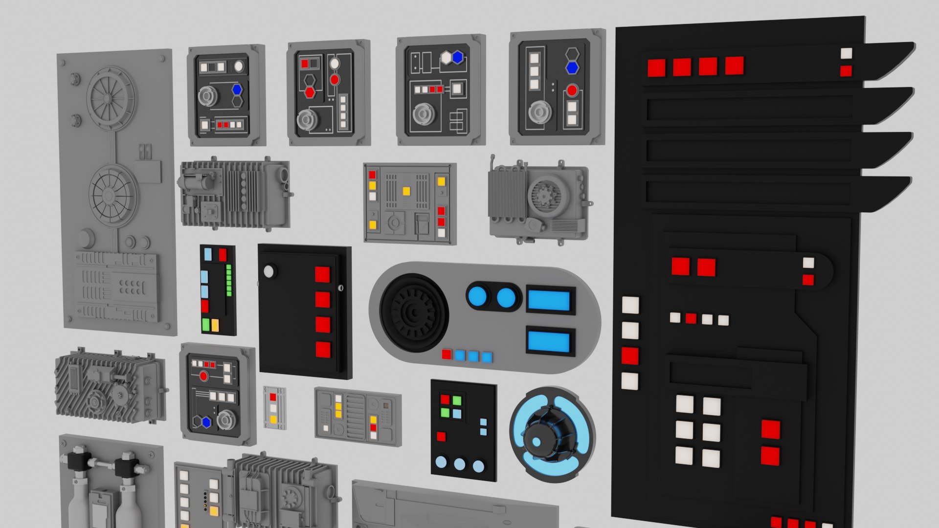 3D Model Star Wars Panels Pack 01 - TurboSquid 2300995