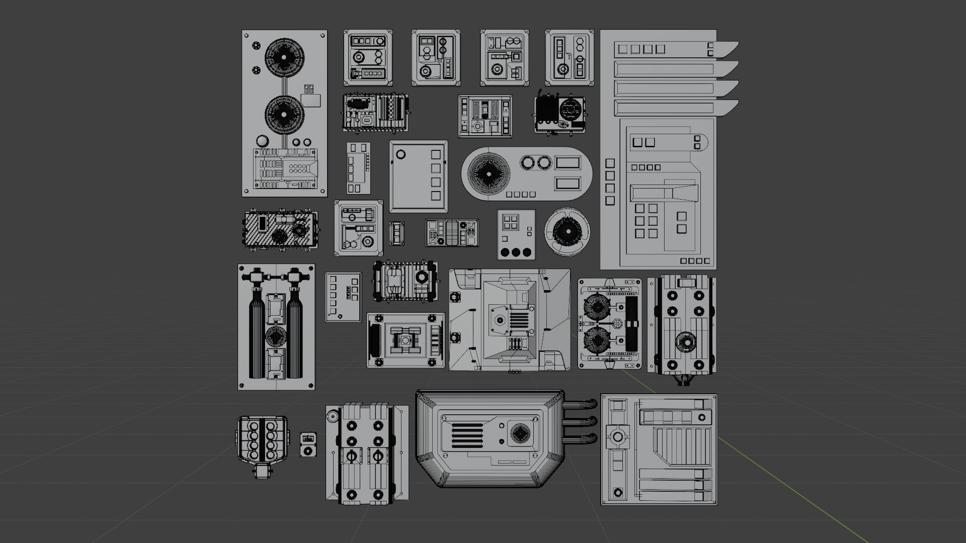 3D Model Star Wars Panels Pack 01 - TurboSquid 2300995