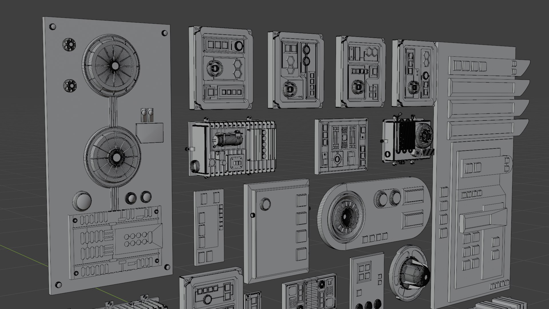 3D Model Star Wars Panels Pack 01 - TurboSquid 2300995