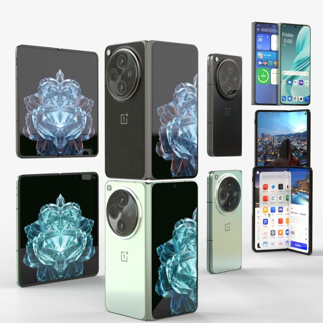 3D OnePlus Open All Colors Rigged Animated - TurboSquid 2240481