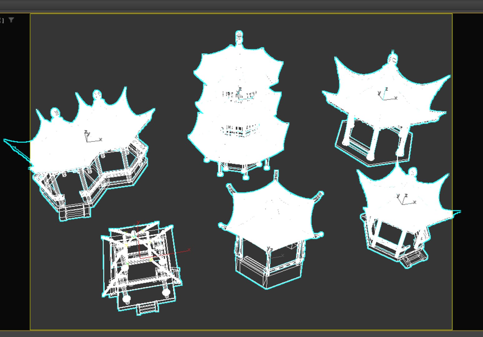 3D Chinese Pavilion Chinese Gazebo Chinese Ancient Architecture ...