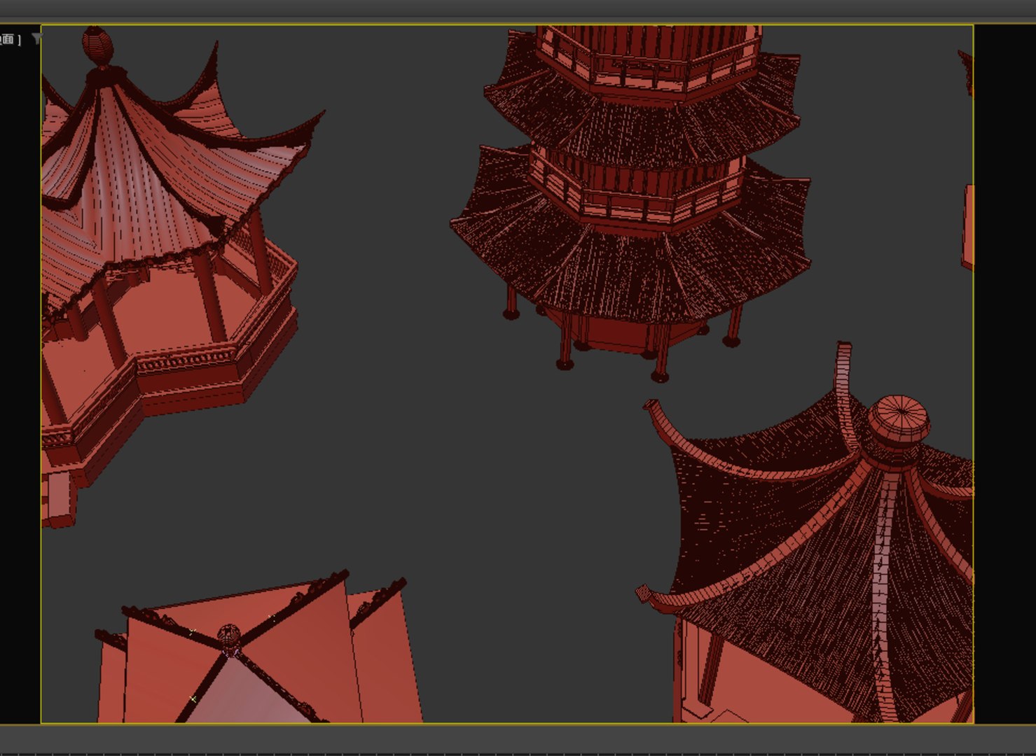 3D Chinese Pavilion Chinese Gazebo Chinese Ancient Architecture ...