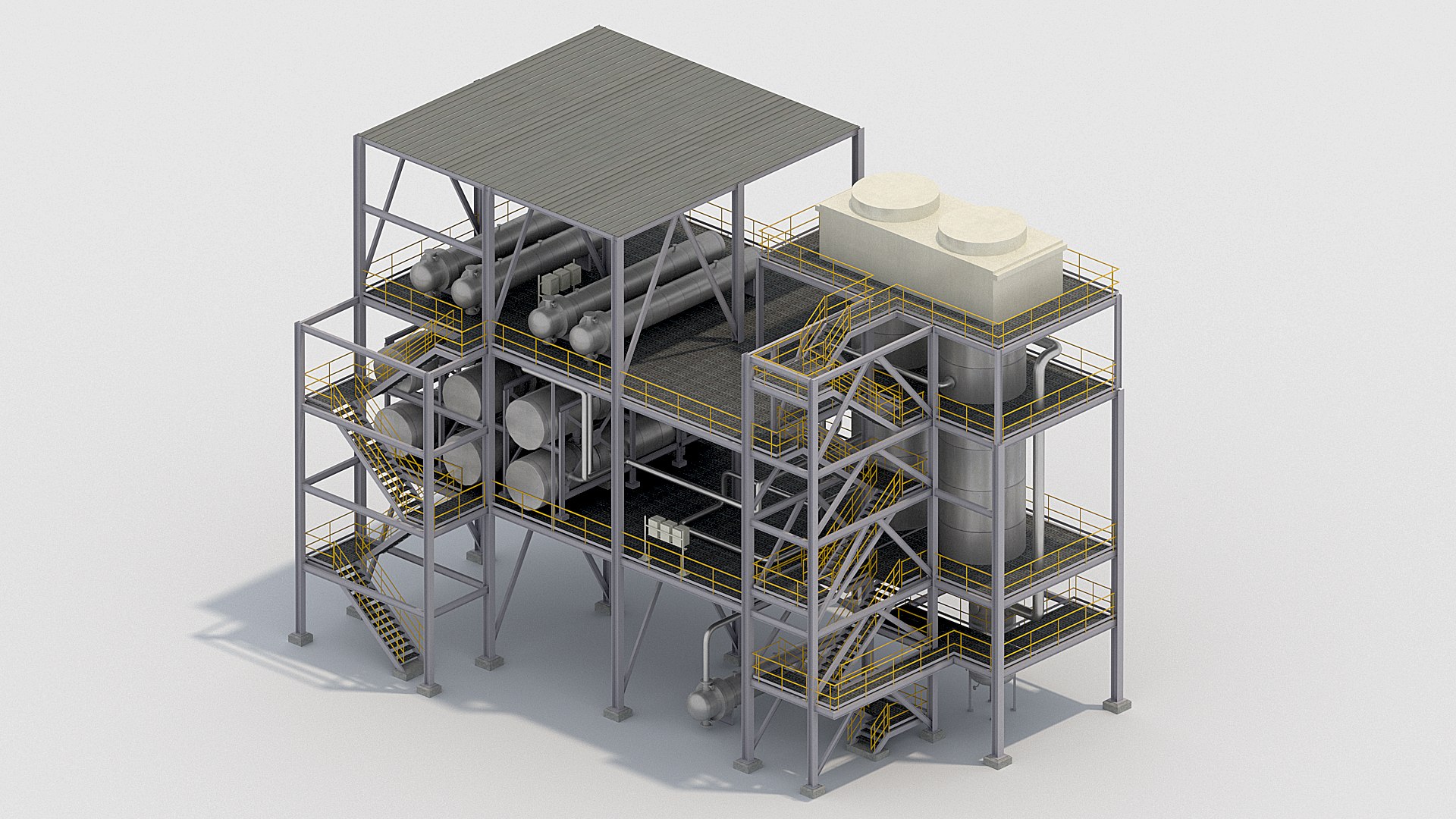 Factory kitbash 3D model - TurboSquid 1344345
