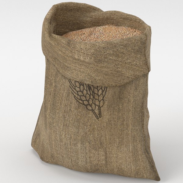 Food sack grain stack model - TurboSquid 1407941