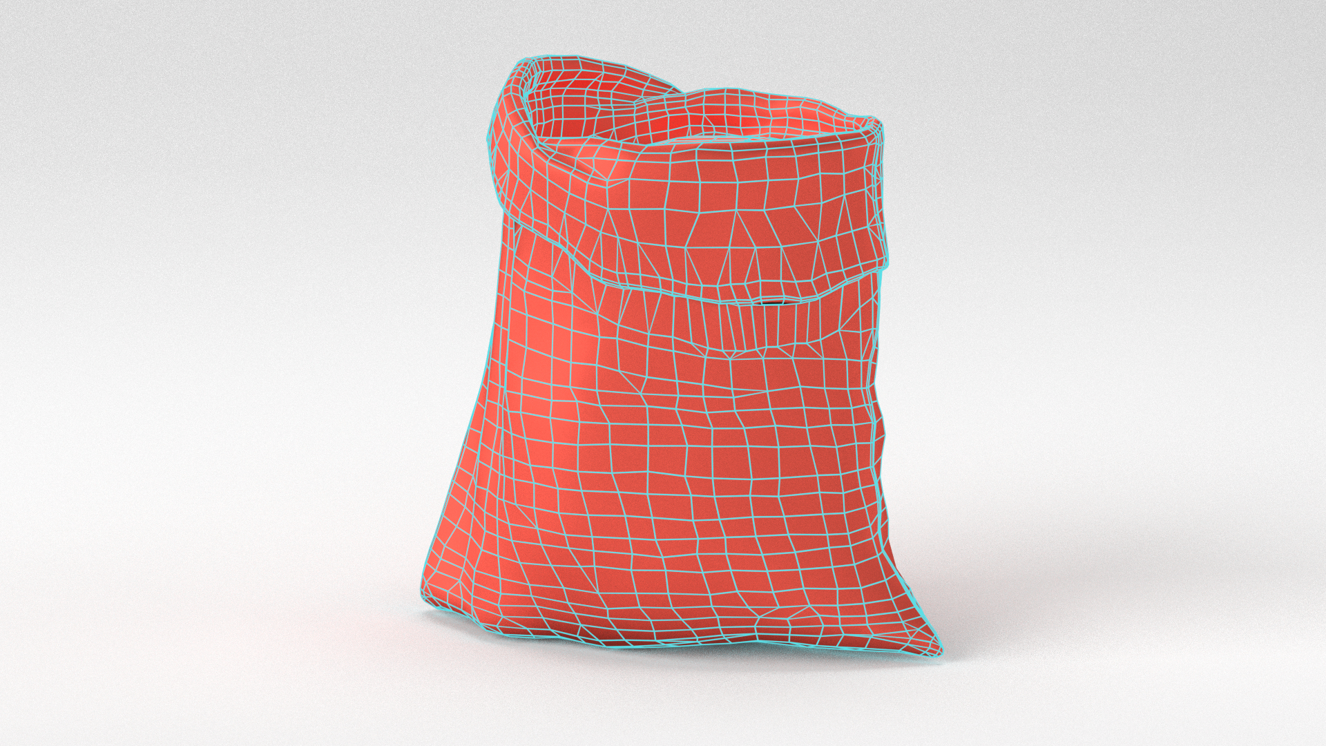 3D Food Sack Grain Open - TurboSquid 1407858