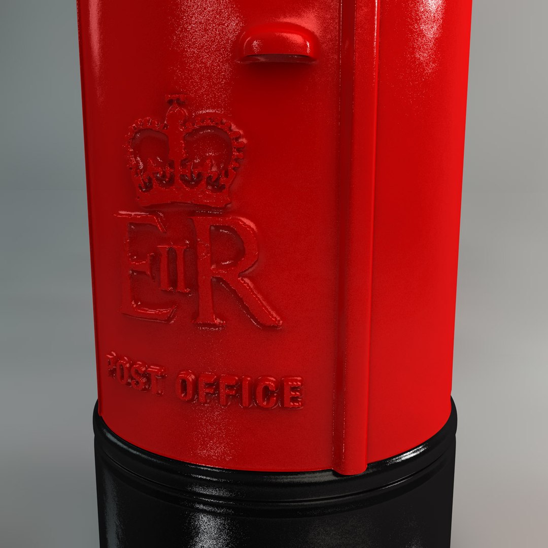 red post box c4d