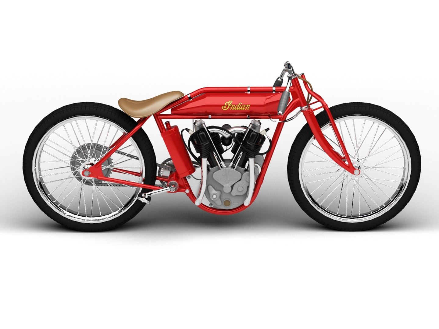 3d Indian Boardtrack Racer 1920 Model