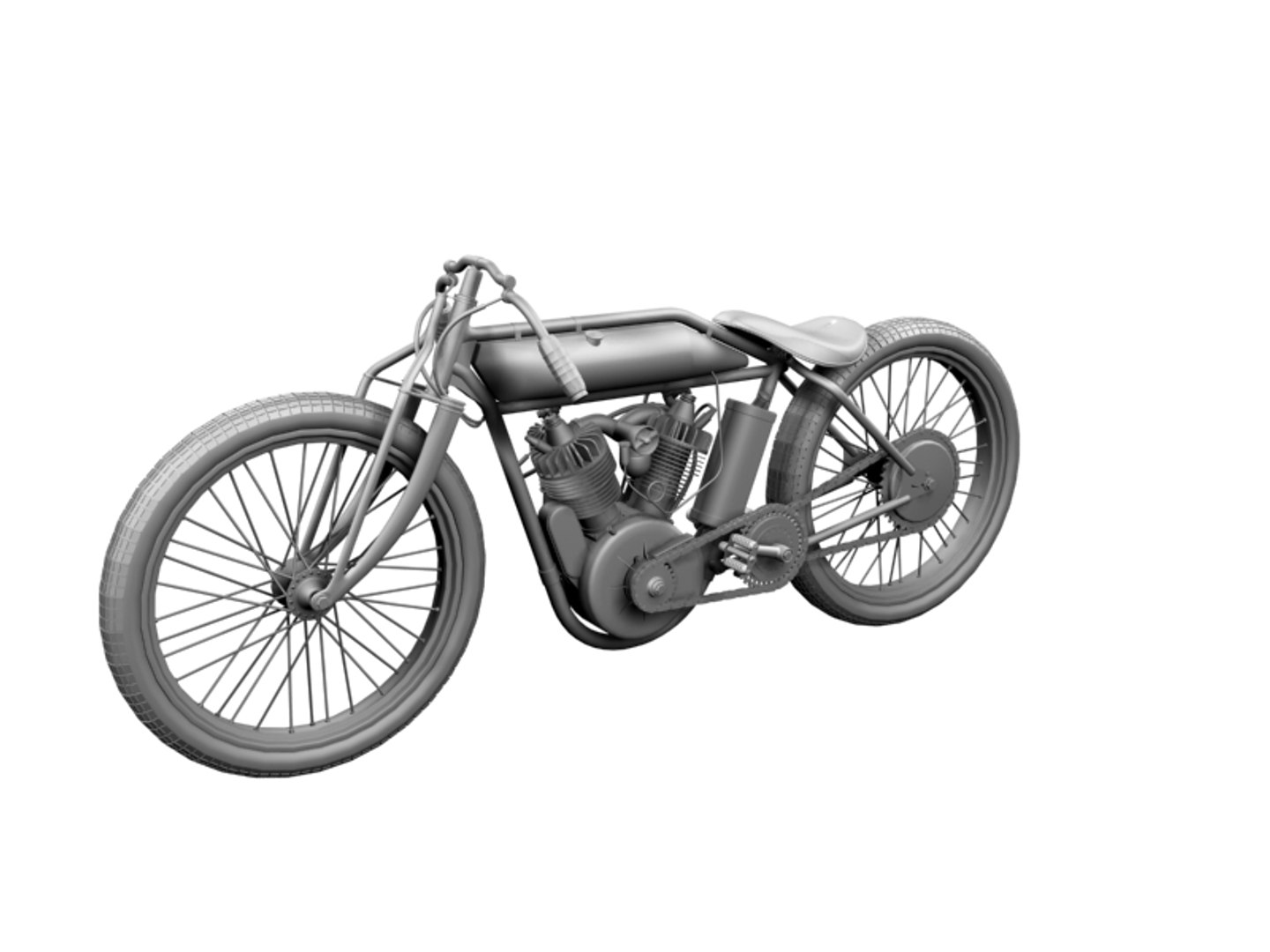 3d Indian Boardtrack Racer 1920 Model