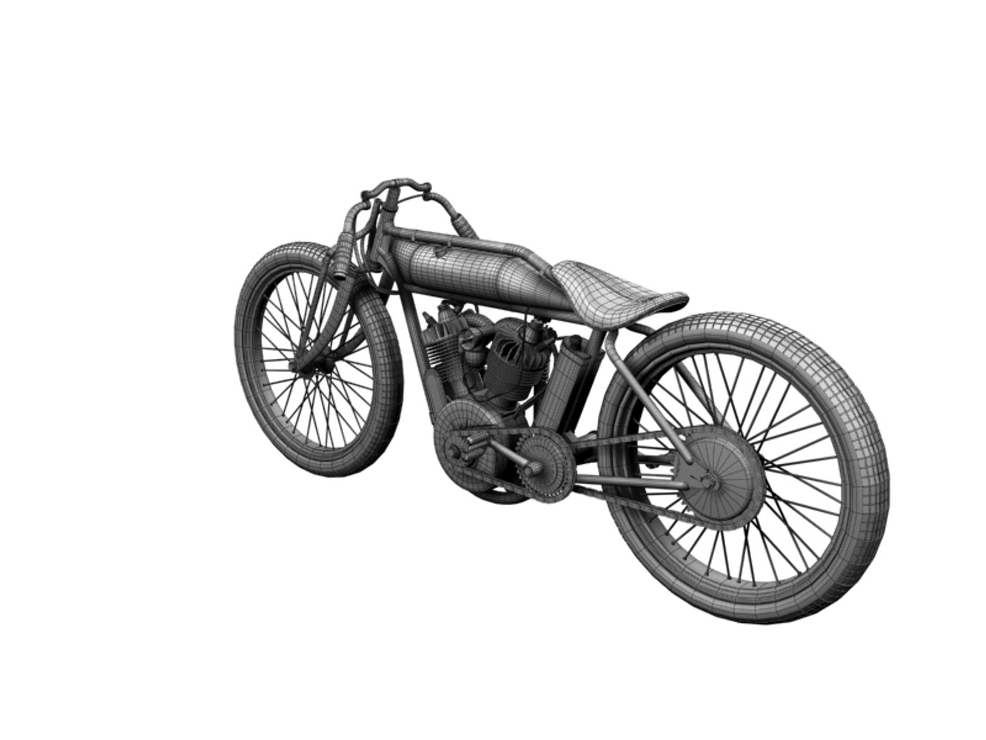 3d Indian Boardtrack Racer 1920 Model
