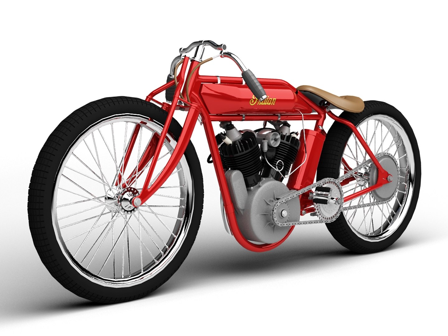3d Indian Boardtrack Racer 1920 Model