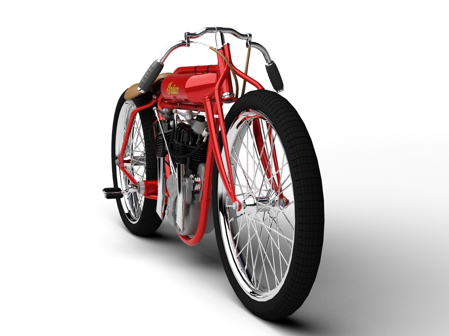 3d Indian Boardtrack Racer 1920 Model