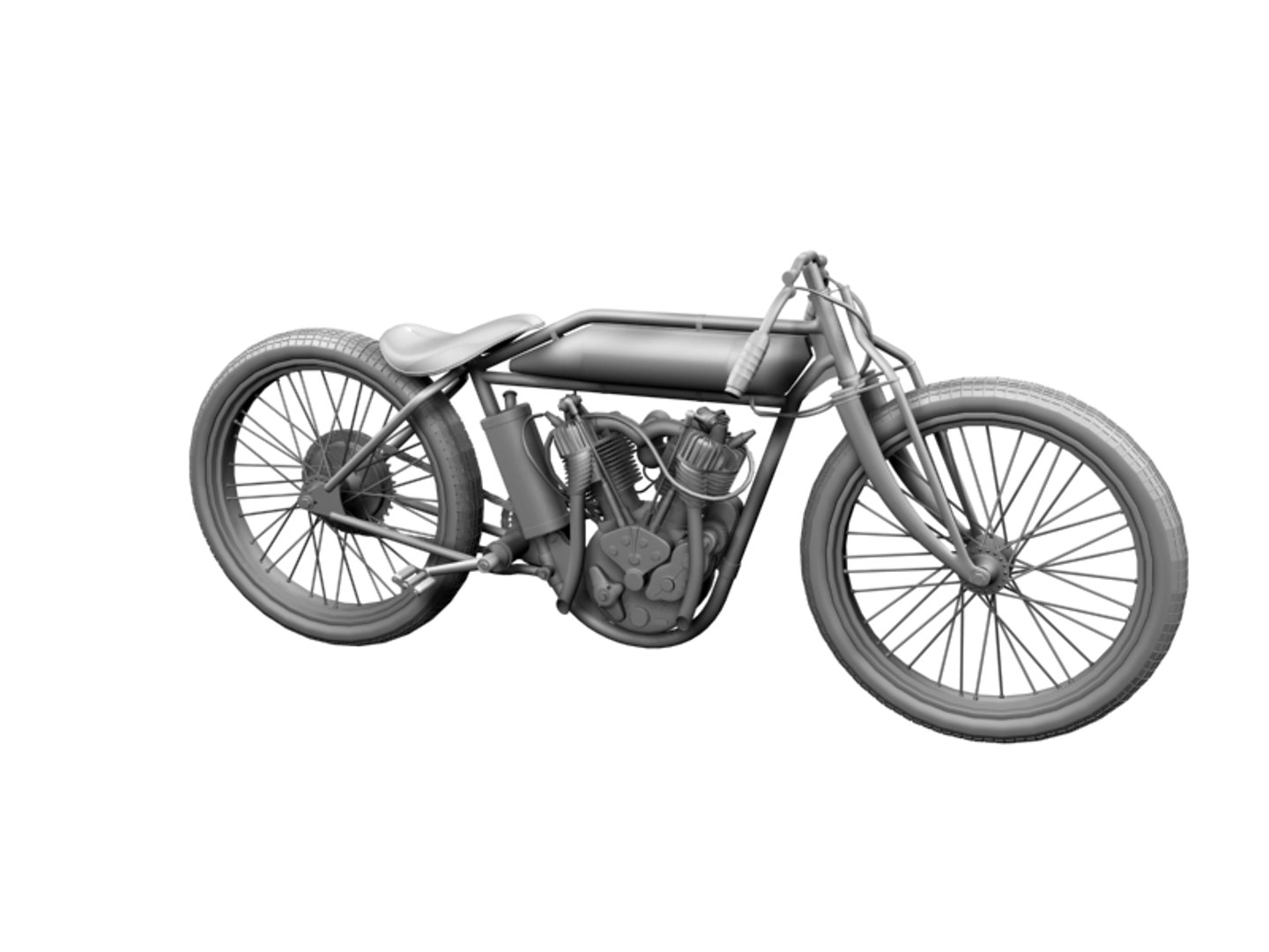 3d Indian Boardtrack Racer 1920 Model