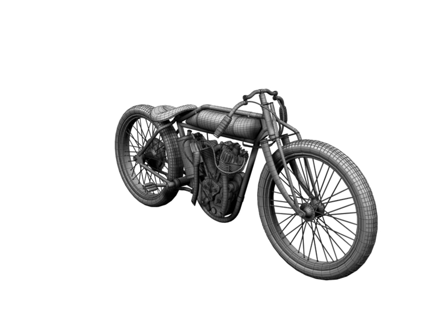 3d Indian Boardtrack Racer 1920 Model