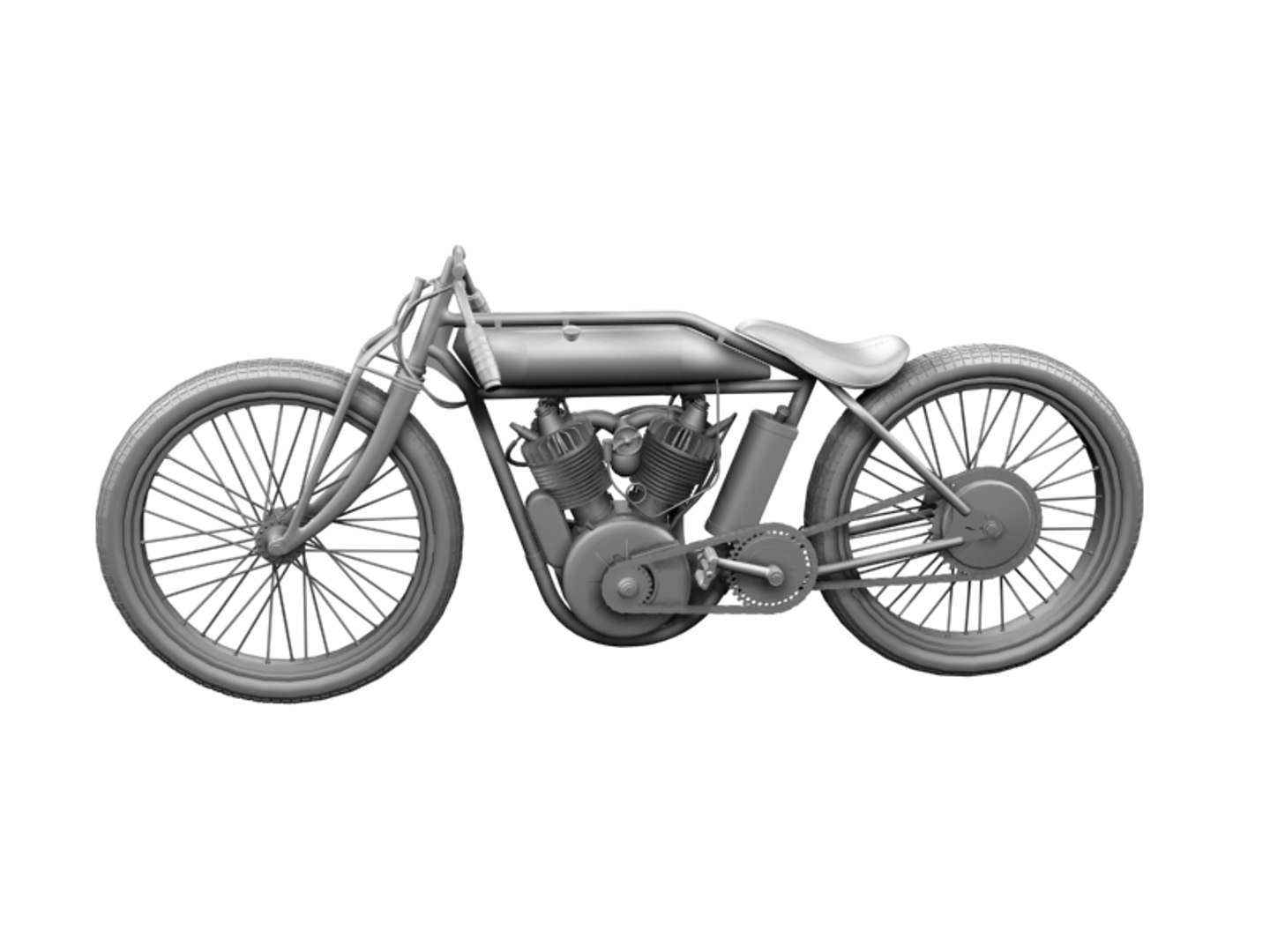3d Indian Boardtrack Racer 1920 Model