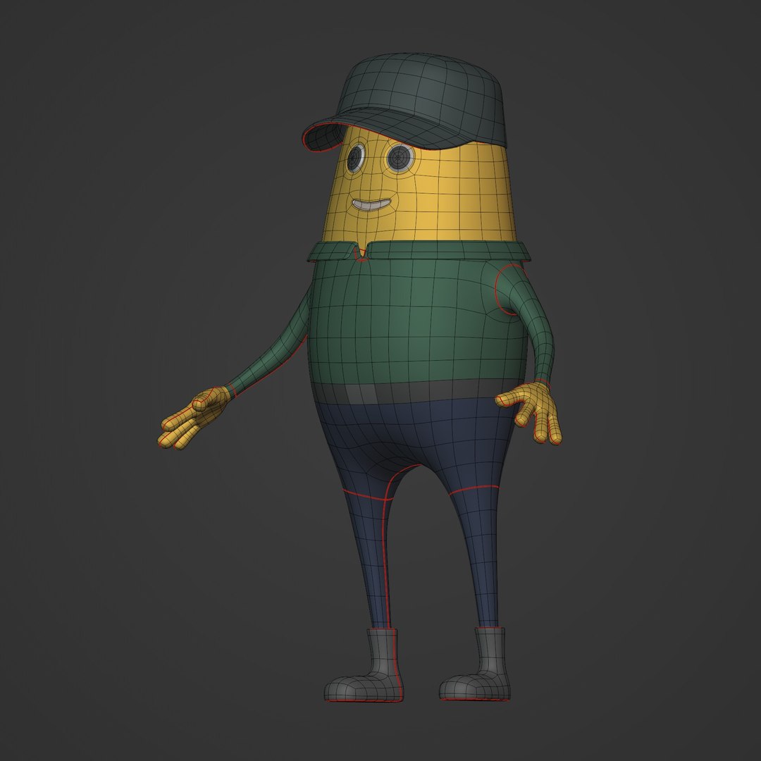 Cartoon Stickman 3D Model - TurboSquid 1939956