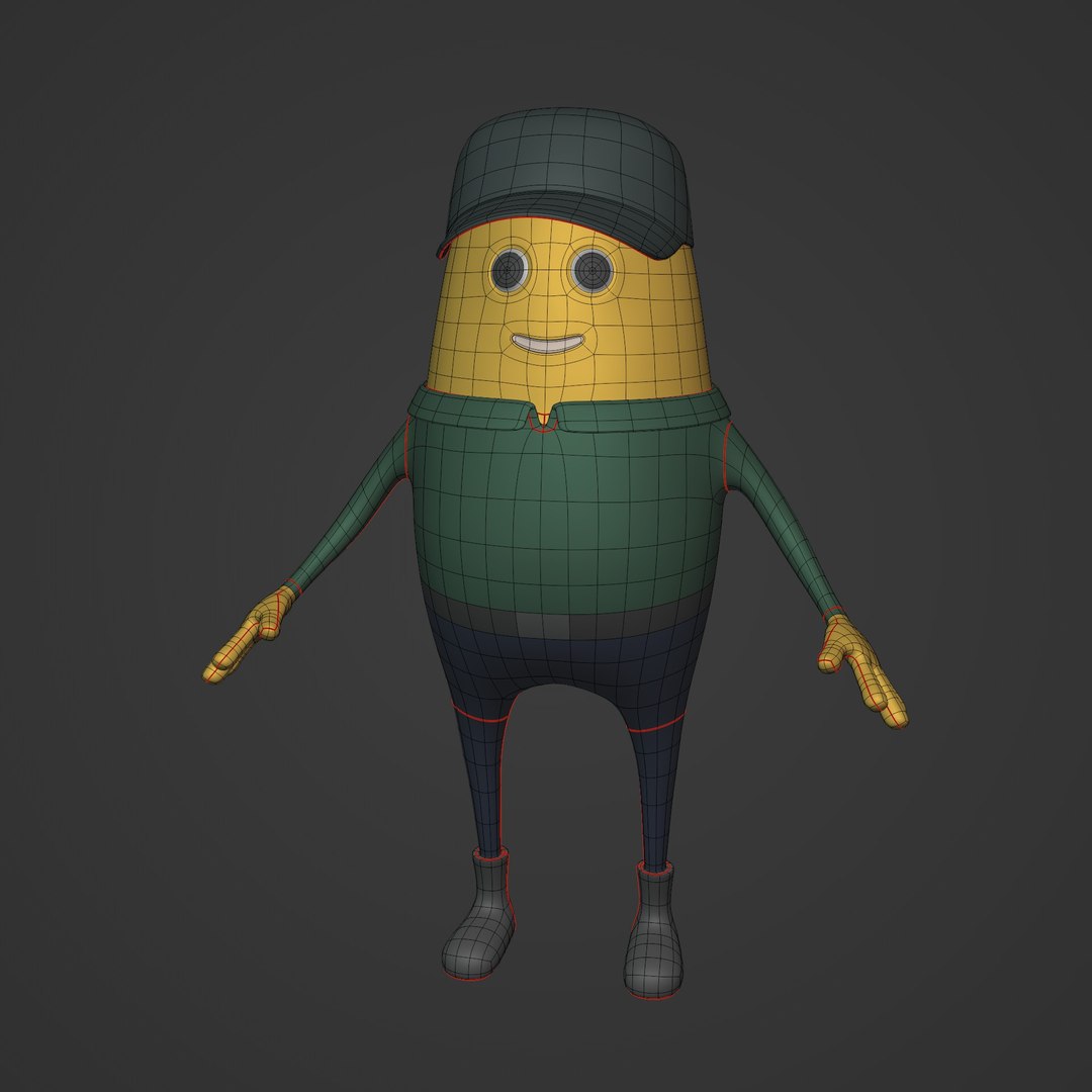 Cartoon Stickman 3D Model - TurboSquid 1939956