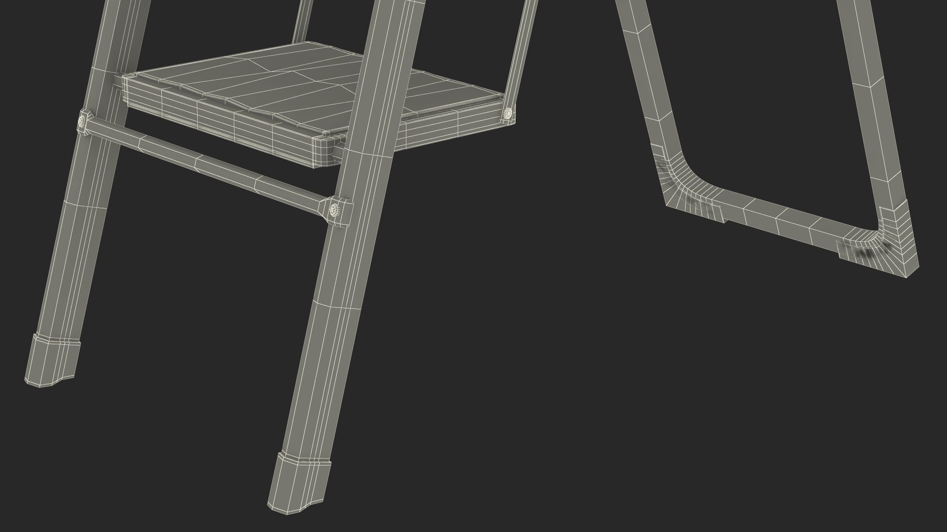 4 Step Ladder For Home Folded Rigged 3D Model - TurboSquid 2207162